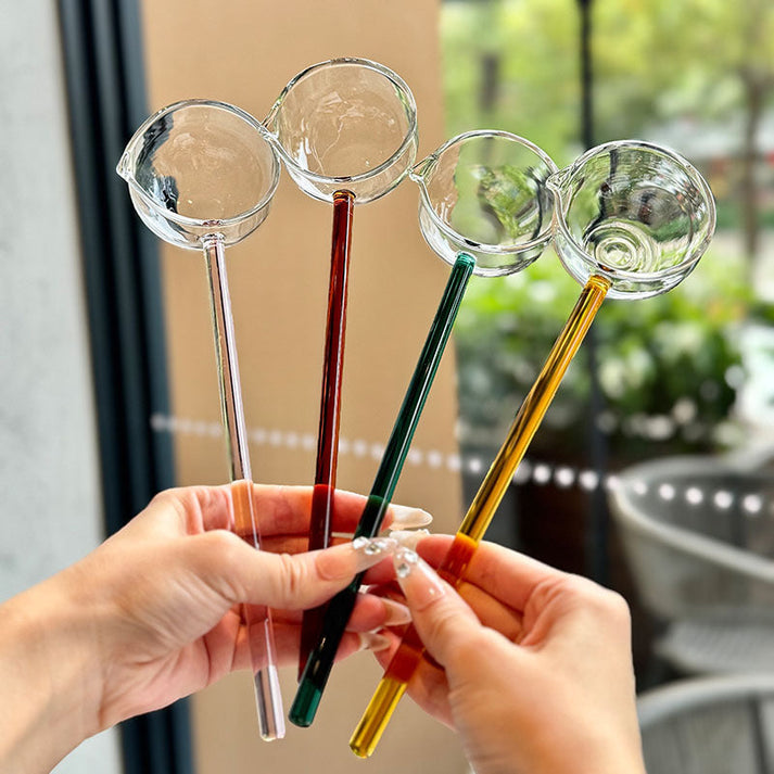Heat Resistant Glass Ladle for Stovetop Heating and Mess Free Pouring ...