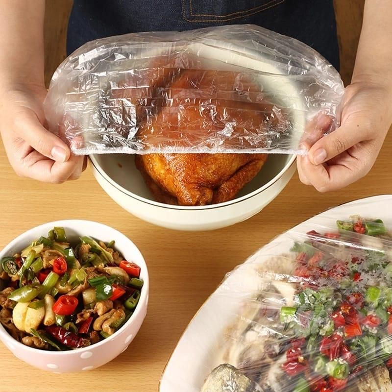 Food Covering Bag-Elastic Stretch Adjustable Bowl Lids Universa Plasti ...